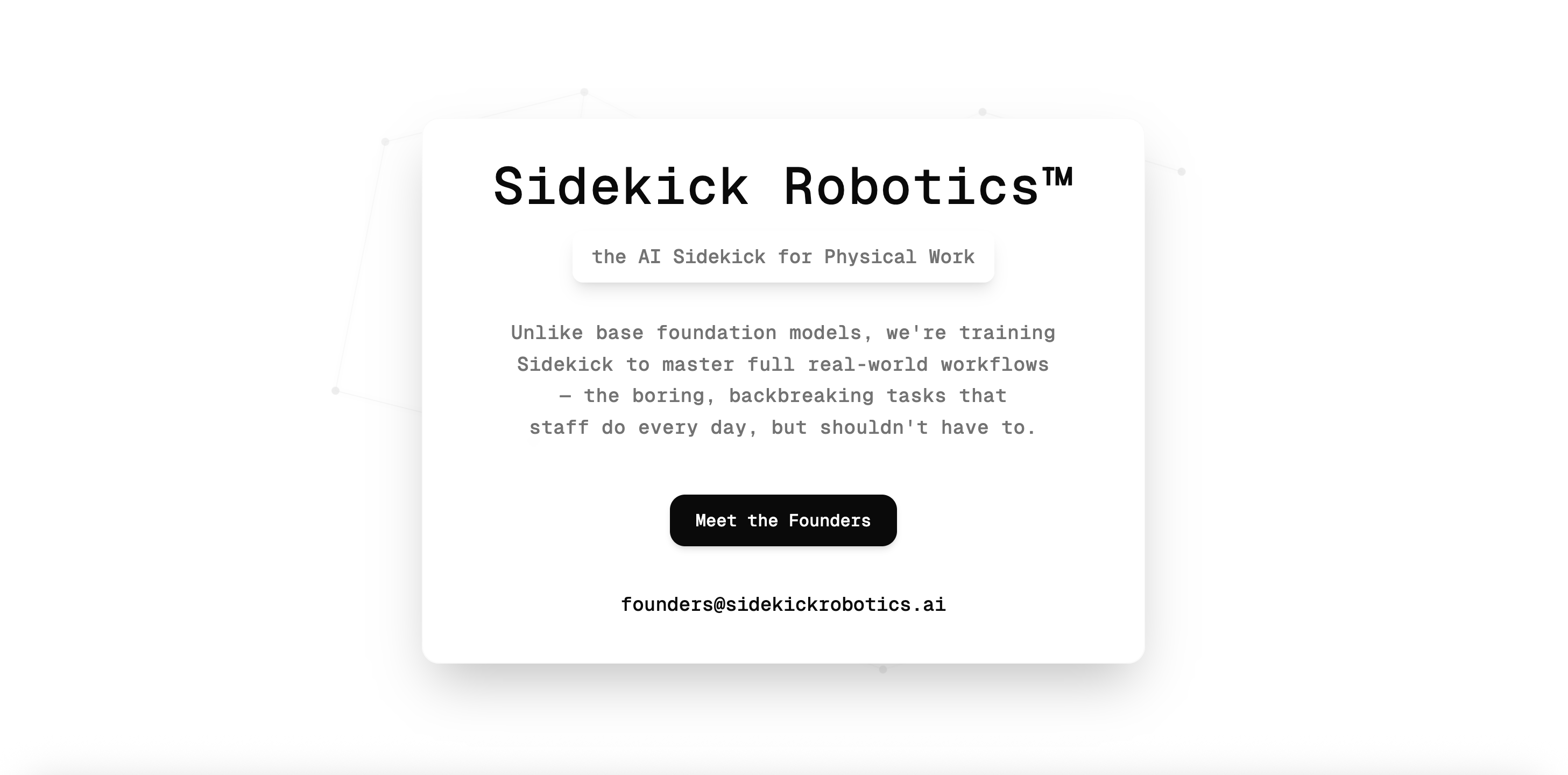 Sidekick Robotics™ | AI-Powered Healthcare Robotics